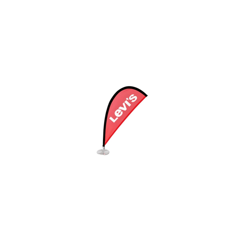Voile publicitaire de table mini en textile