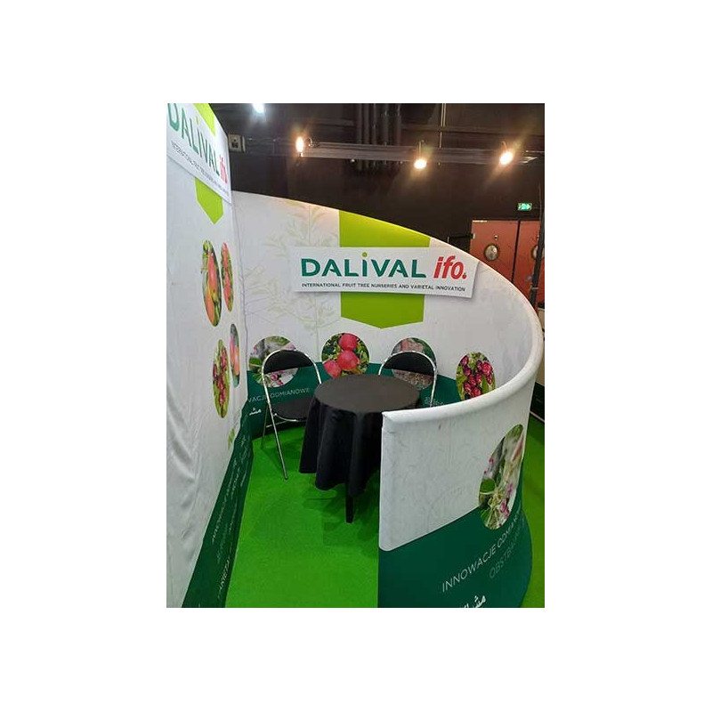 Espace de discussion portable à monter sans outil. Sac de transport inclus.